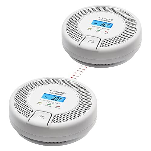 X-Sense Wireless Interconnected Carbon Monoxide Alarm Detector, CO ...