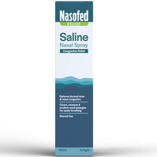 Nasofed Saline Nasal Spray. Isotonic Saline Solution. Effective and ...