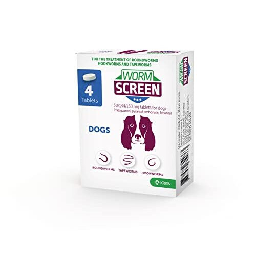 WORM SCREEN Dog (4 tablets): Dog Worming Tablets - Veterinary Licensed ...