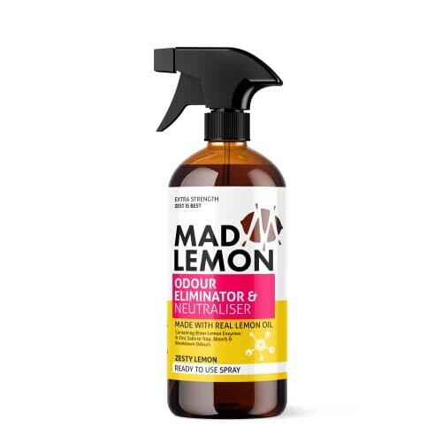 Mad Lemon Pet Odor Eliminator - Deodorizer for Dog or Cat Urine Smells ...