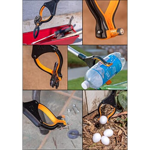 EZPIK PRO 2 x 43" Double Extra-Long Litter Picker for Adults 2 Pack ...