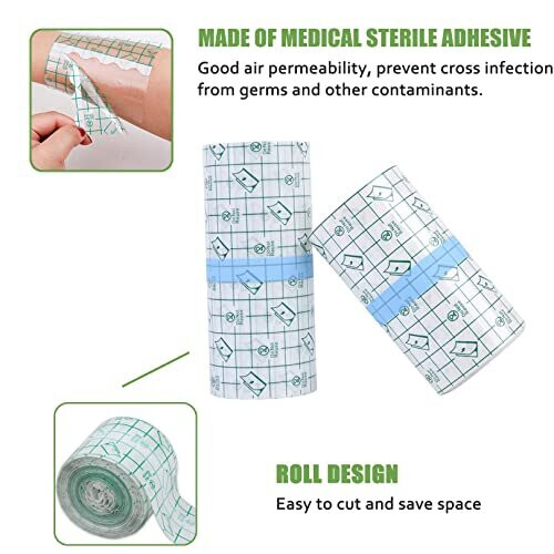 2M Tattoo Aftercare Bandage,Second Skin Adhesive Dressing Tape,Skin ...
