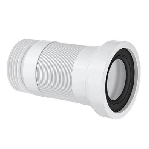 Flexible Toilet Pan Connector Universal WC Flexi Slinky Waste Soil Pipe ...