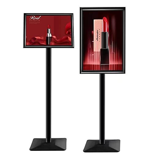 A4 Poster Stand Floor Standing Sign Holder Snap Frame Adjustable ...