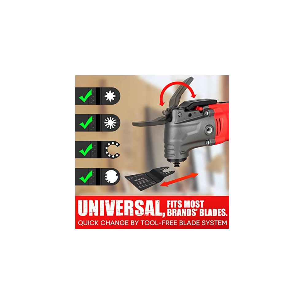 SHALL Oscillating Tool, 500W Oscillating Multitool Kit with 5 ...