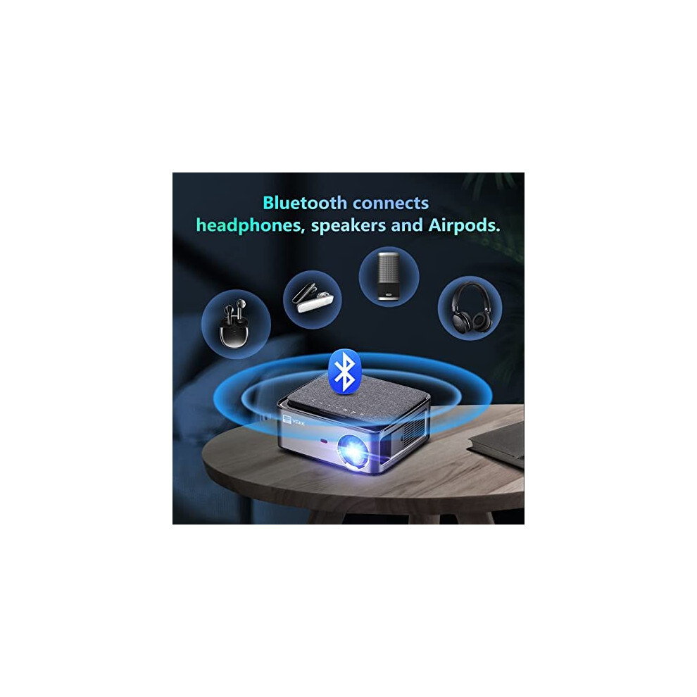 WiFi Bluetooth Projector 4K ,VGKE T28 530 ANSI 15000 Lumen Portable ...