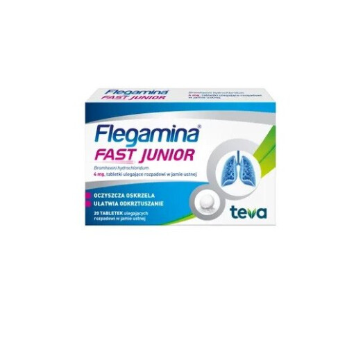 Flegamina Fast Junior 4 mg, 20 tablets on OnBuy