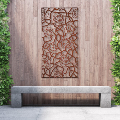 ( 900 x 1800mm, Entangled | Corten) Screens by CORE Garden Screens ...