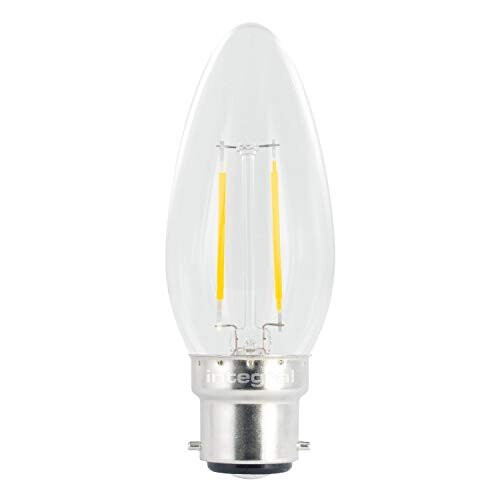 Integral LED Non-Dimmable Clear Filament Wide Beam Angle Classic Candle ...