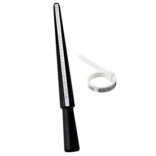 Ring Measurement Tool, Ring Sizer Measurement Scales Set for Measuring ...