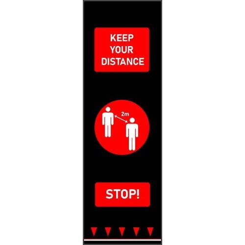 Social Distance Floor Mat - Safety Floor Signs - Social Distancing Mat ...