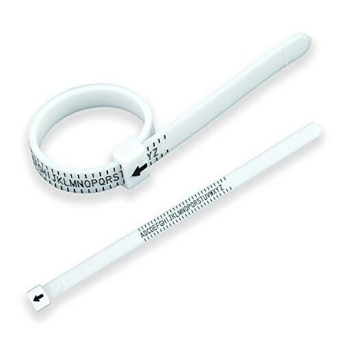 ADASH Ring Sizer UK, A-Z Ring Measurement Tool, with Ring Size Guide ...