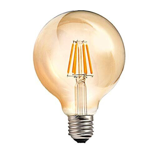 Retro Vintage G95 8W LED Dimmable Globe Edison Style Filament Bulb ...