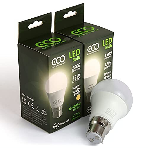 ECO 100W 2 Pin Bayonet B22 Energy Saving LED Light Bulbs, Low Energy ...