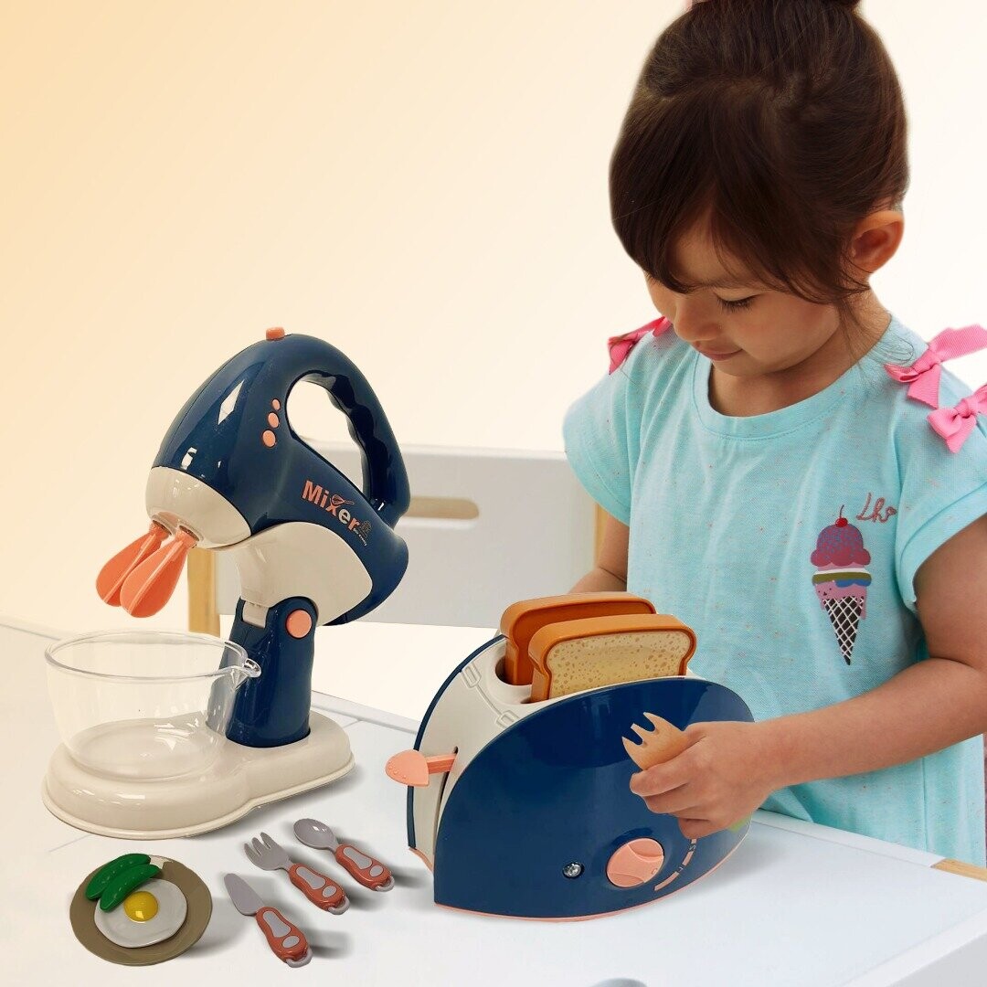 Coo11 Toaster Mixer Blender Kitchen Appliances Toy, Kids Kitchen ...