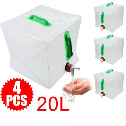 20L Water Containers Collapsible Tap Desktop Dispenser Water Carrier on ...