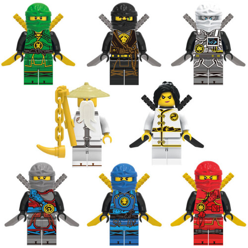 Ninjago Building Blocks Set Lloyd Jay Kai Cole Nya Zane Minifigures ...
