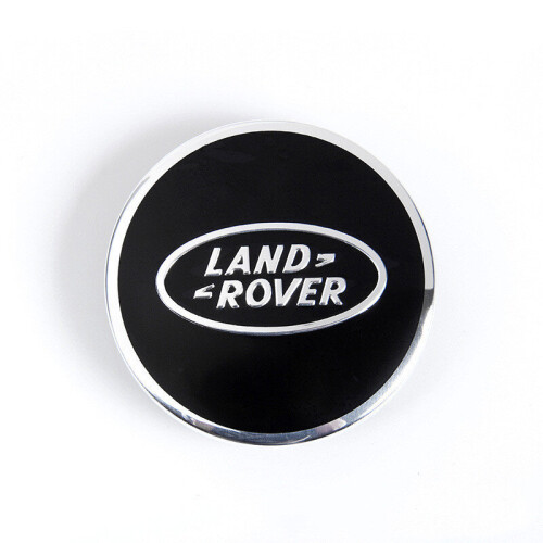 New 4 x LAND ROVER CENTRE CAPS BLACK RANGE ROVER SPORT EVOQUE DISCOVERY ...