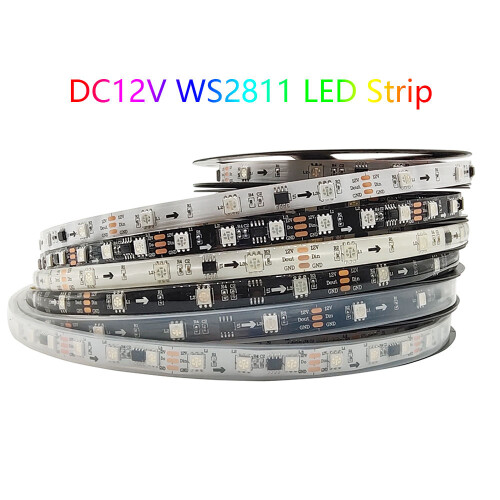 WS2811 WS2813 WS2815 WS2812B Pixel Smart RGB LED Strip WS2812 Individu ...