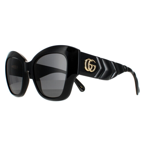 Gucci Sunglasses GG0808S 001 Black Grey on OnBuy
