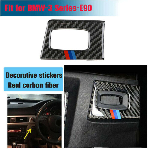 BMW 3 Series Carbon Fiber Strips Cover Interior Sticker Trim E90 E92 06 ...