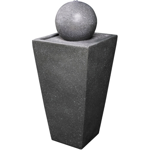 MDA Designs Osiris Sphere and Column Water Feature with LED Lighting on ...