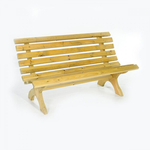 Lilly Garden Bench - Wooden Garden Bench - Durable Pine Design 3 Person ...