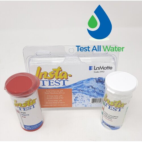 LaMotte Insta Test Total Chlorine, pH, Total Hardness & Iron Test Strip ...