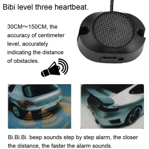 Hlyjoon Parking Sensor 12V Reverse Ultrasonic Kit Warning Parking Radar ...