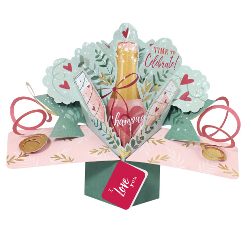 Pop Up Time To Celebrate I Love You Greeting Card Suit Any Celebration ...