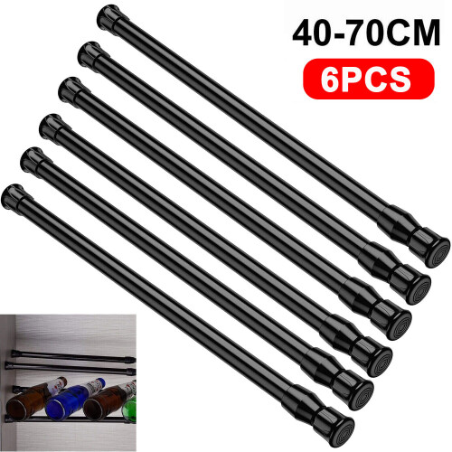 Spring Loaded Extendable Rods Voile Net Curtain Tension Rod Pole Rail ...