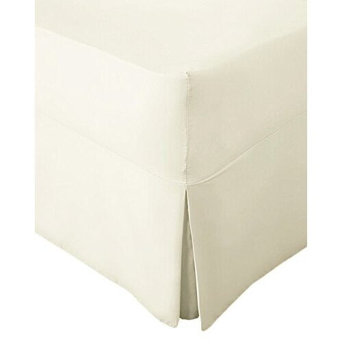 Extra Deep Pleated Valance Fitted Sheet- Cotton Rich Pleated Valance ...