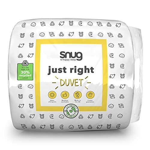 Snug Just Right Single Duvet 10.5 Tog - All Year Round Single Bed Duvet ...