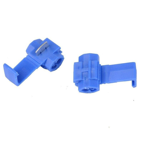40 x Blue Scotch Lock Wire Connectors Quick Splice Terminals Crimp ...