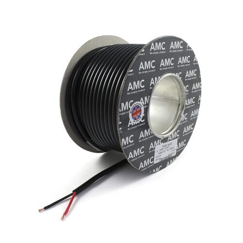 AMC Thin Wall 2 Core Auto Cables Round 2.0mm2 - 30m roll on OnBuy
