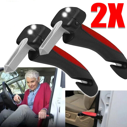 2PCS Car Grab Handle Mobility Disability Cane Emergency Glass Breaker ...