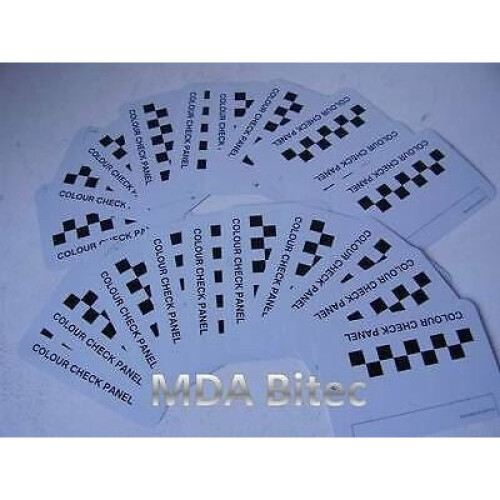 20 Starchem Car Sprayer Colour Check Panels Metal Spray Out Card For ...