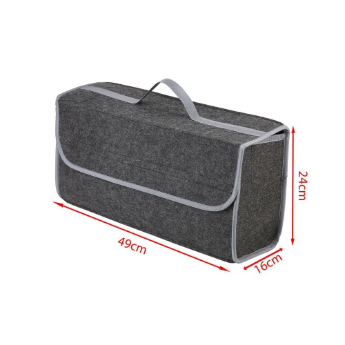 Grey Large Anti Slip Car Trunk Boot Storage Organiser Case Tool Bag UK ...