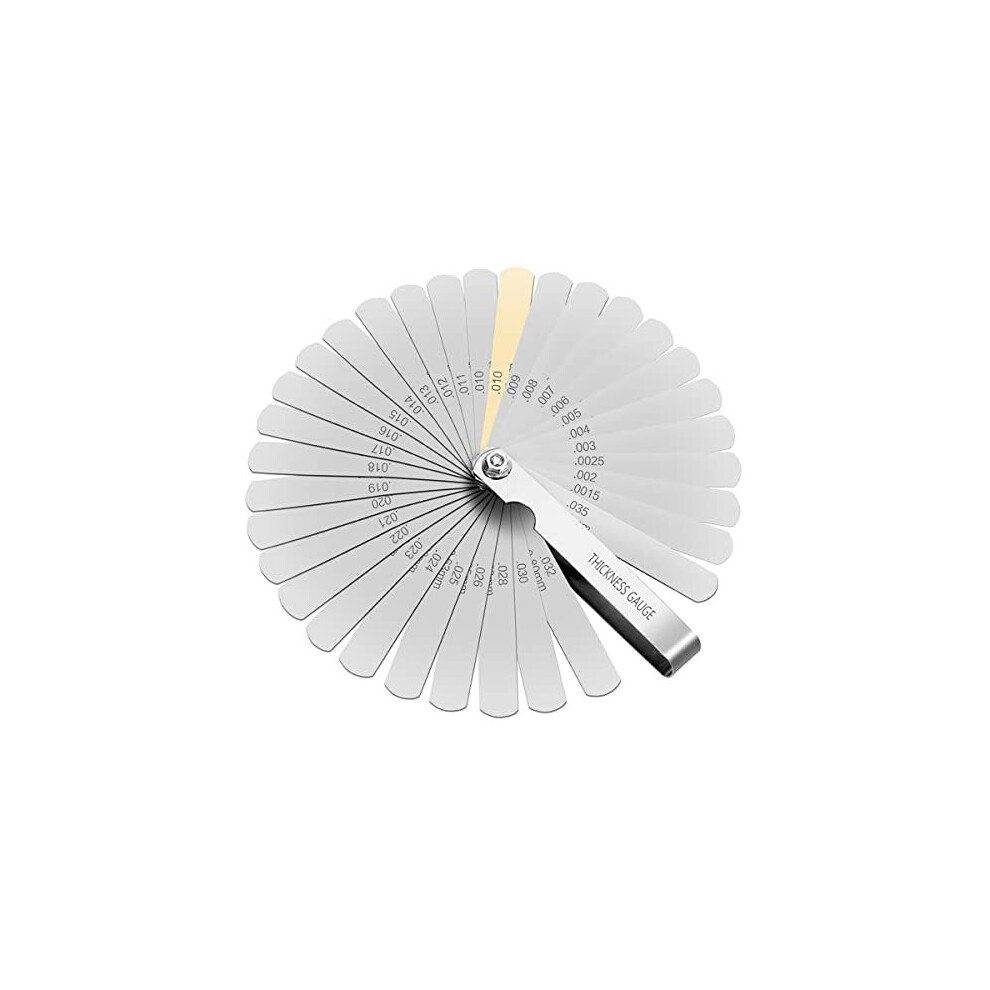 Metric Feeler Gauge, 32 Blades Feeler Gauge Imperial and Metric Set ...