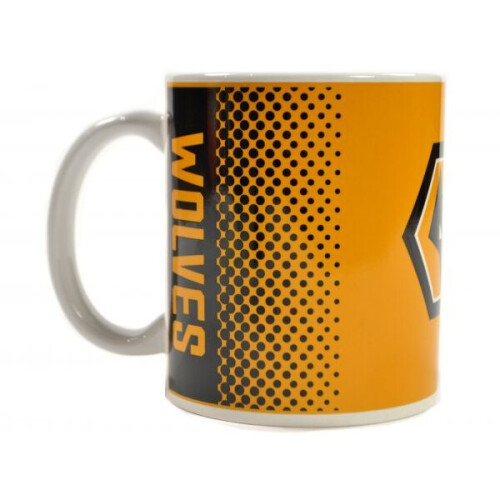 Official Wolverhampton Wanderers FC Wolves crest design ceramic mug on ...