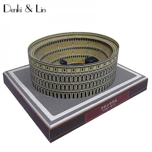 Diy 3D Italian Rome Colosseum Architectural Assemble Puzzle Game Diy ...