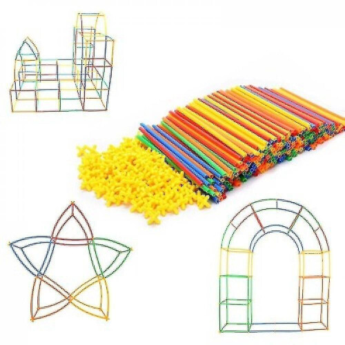 Rainbow Toyfrog Straw Constructor Stem Building Toys(300pcs) on OnBuy
