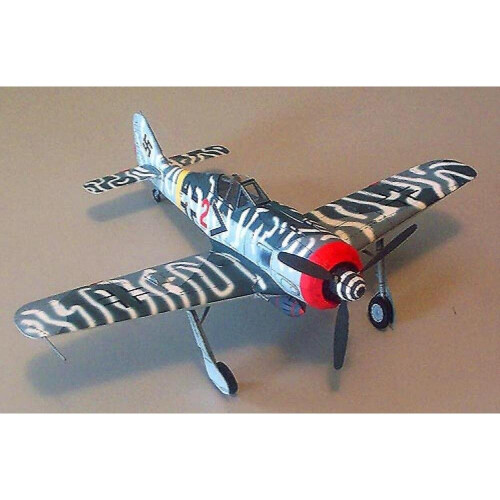 Diy Paper Model 1:33 German Wwii Fighter Plane Assemble Hand Work 3D ...
