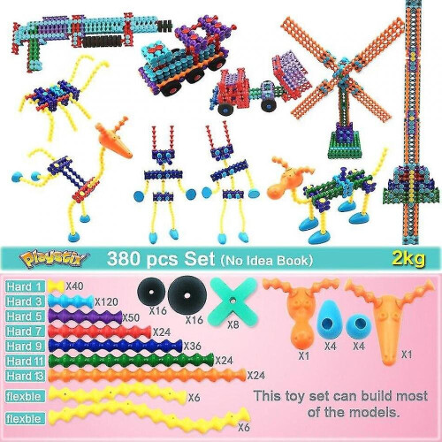 Bamboo Shape Building Blocks Set Tenon Principle on OnBuy