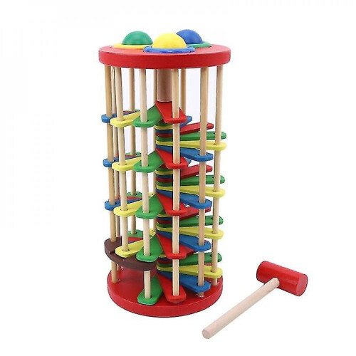 Colorful Tree Ball Kids Wood Game Toys Children Learning Educational ...