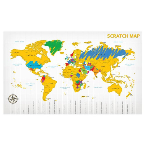 Scratch Map - Scratchable World Map on OnBuy