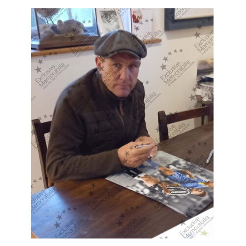 Vinnie Jones Signed Photo: Grabbing Gazza. Deluxe Frame on OnBuy