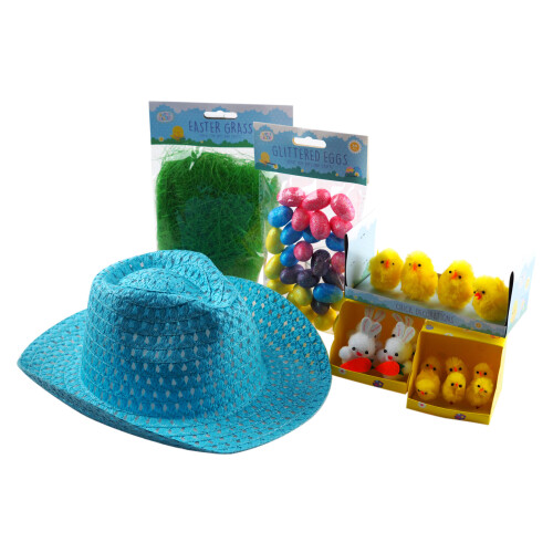 Make Your Own Easter Bonnet Cowboy Hat Complete Kit - Chicks, Eggs ...