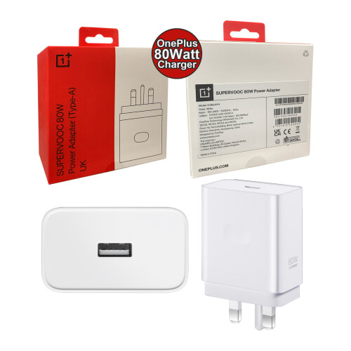 Official OnePlus SUPERVOOC 80W Fast Rapid Charger 3 Pin UK Mains Plug ...