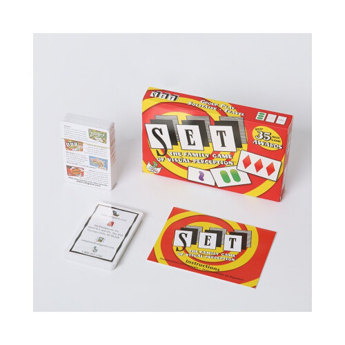 SET Card Board Game Family Game of Visual Perception Puzzle Party Toys ...